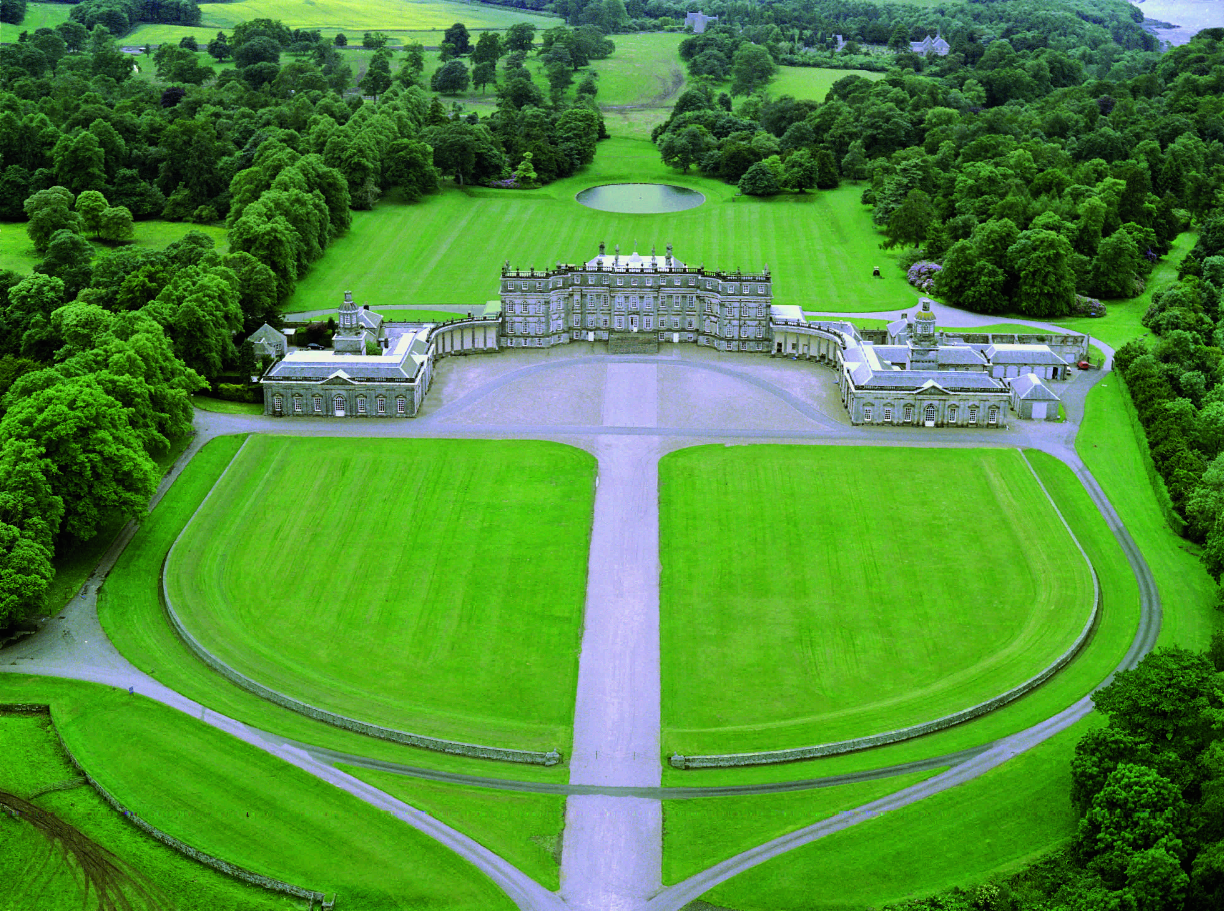 hopetoun aerial2 - Hopetoun House - Locations - Film Edinburgh